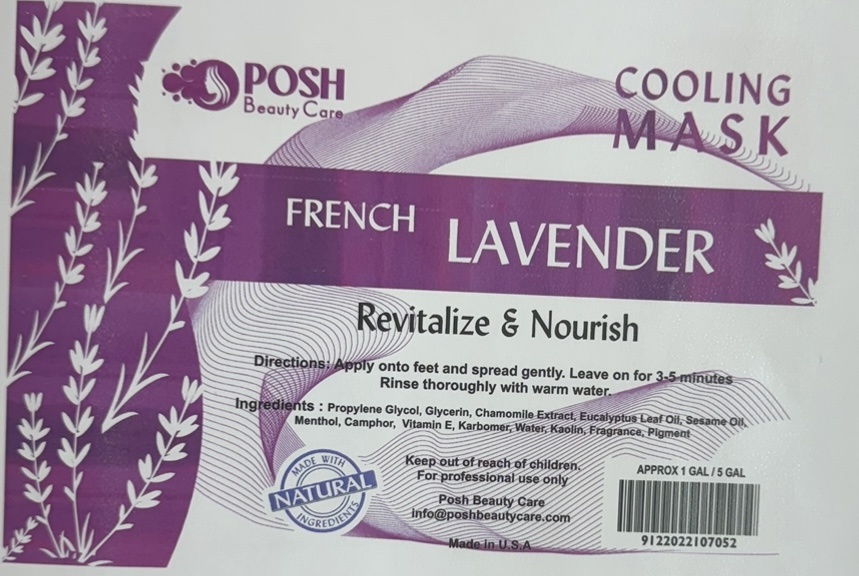 Posh Bucket Cooling Mask- Lavender - US Maxim Nail Supply