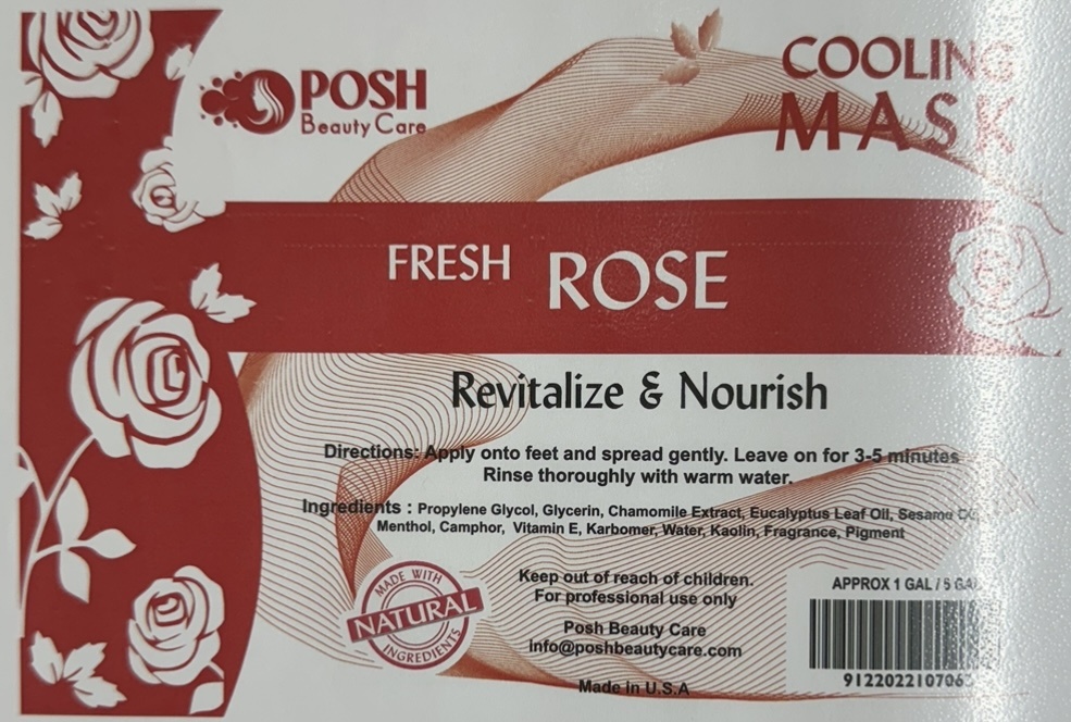 Posh Bucket Cooling Mask- Rose - US Maxim Nail Supply