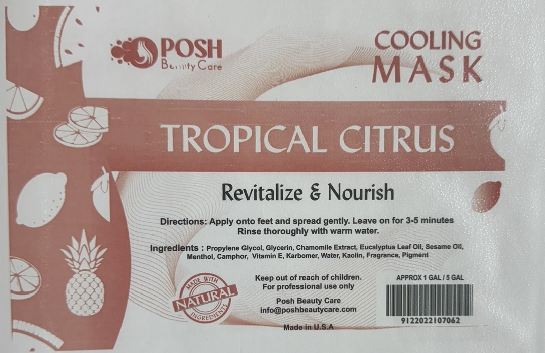 Posh Bucket Cooling Mask- Tropical Citrus - US Maxim Nail Supply